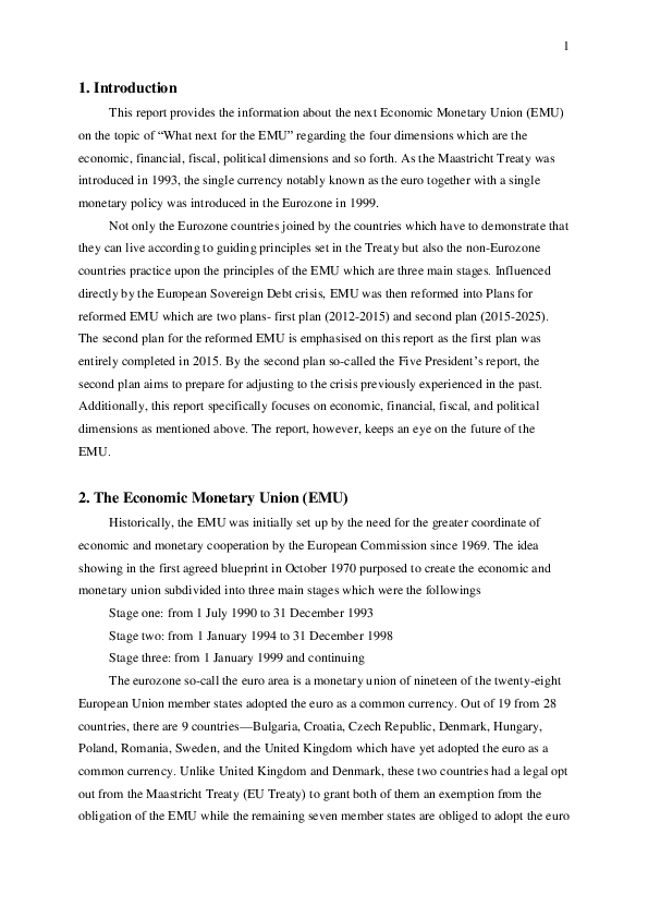 (DOC) EMU report