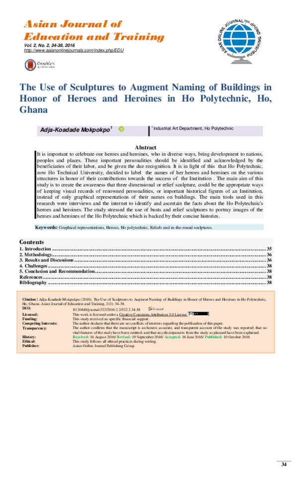 (PDF) The Use of Sculptures to Augment Naming of Buildings in Honor of ...