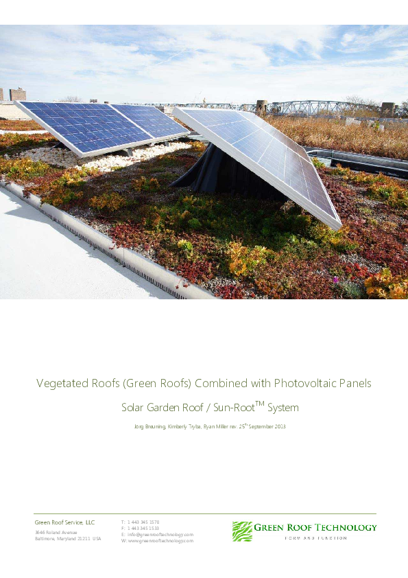 (PDF) Green Roof Technology The Sun-Root™ System Gar Vegetated Roofs ...