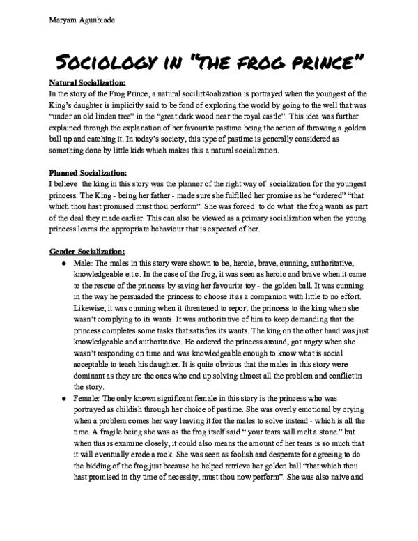 (PDF) Sociology through Fairy Tales