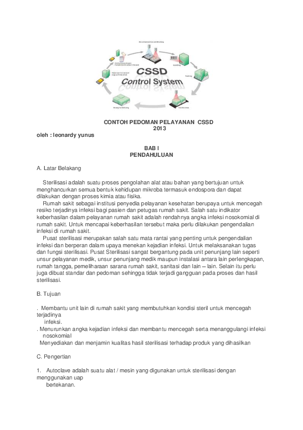 (DOC) CONTOH PEDOMAN PELAYANAN CCSD