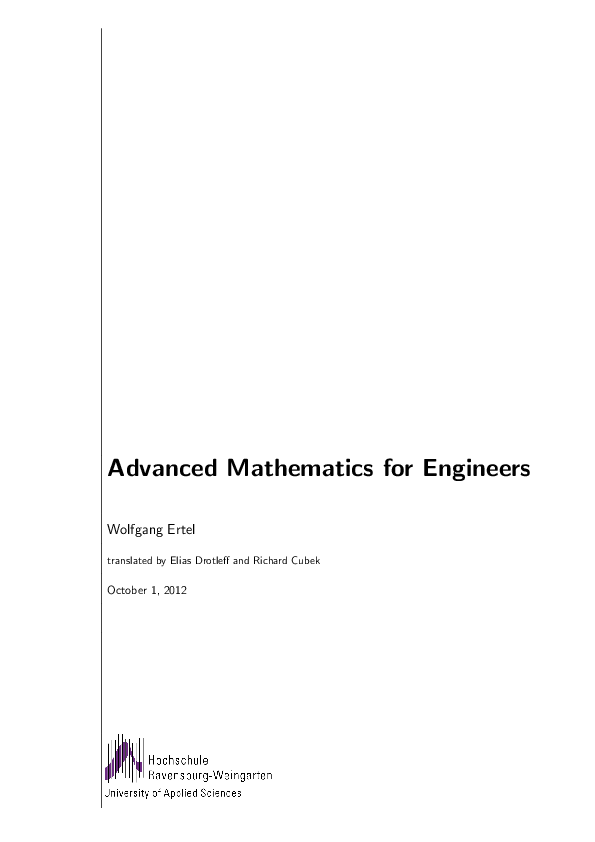 (PDF) Advanced Mathematics for Engineers