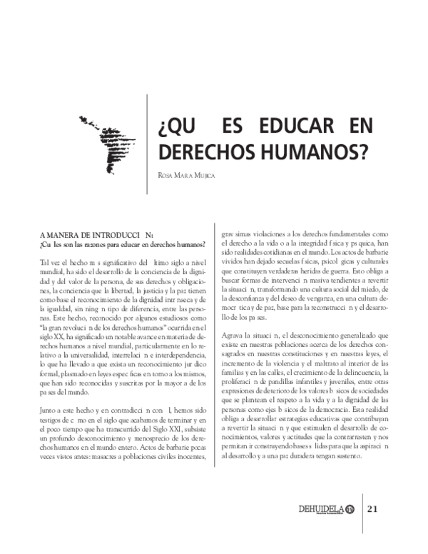 (PDF) QUÉ ES EDUCAR EN DERECHOS HUMANOS