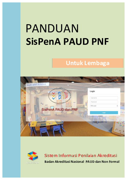 (PDF) PANDUAN SisPenA PAUD PNF Badan Akreditasi Nasional PAUD dan Non Formal