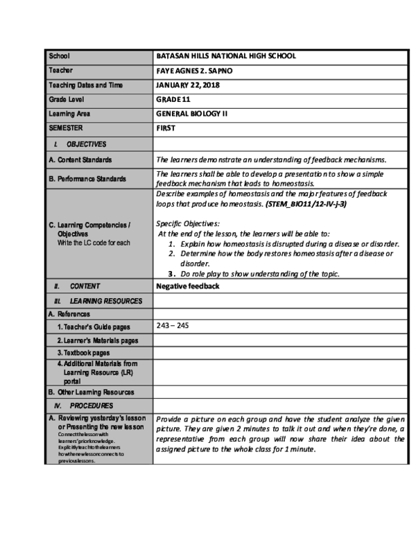 (DOC) DLP 7Es Negative feedback SAPNO