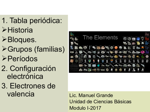 (PPT) TABLA PERIODICA