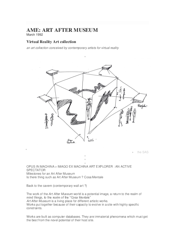 (DOC) AME: ART AFTER MUSEUM - Virtual Reality Art collection
