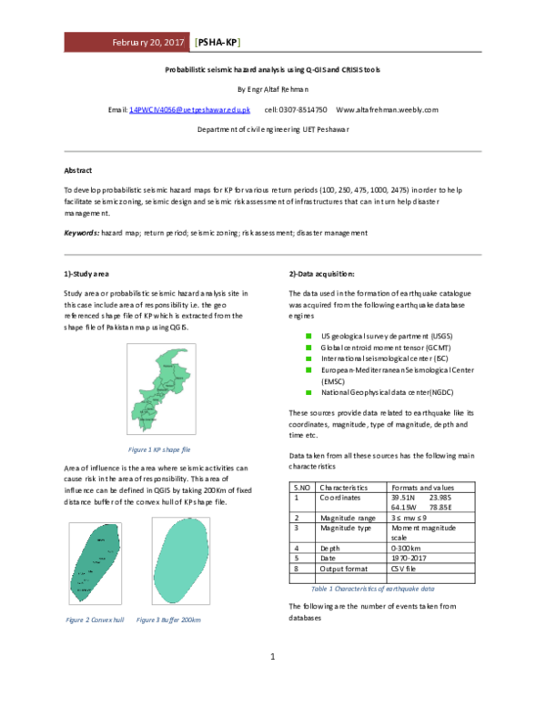 PDF PSHA KP Probabilistic Seismic Hazard Analysis Using Q GIS And pdf-psha-kp-probabilistic-seismic-hazard-analysis-using-q-gis-and