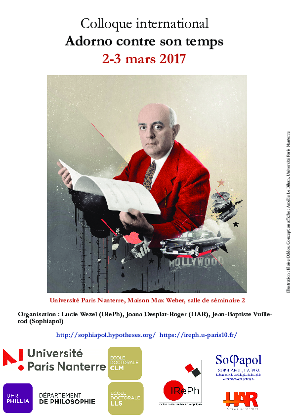 (PDF) Colloque international Adorno contre son temps 2-3 mars 2017