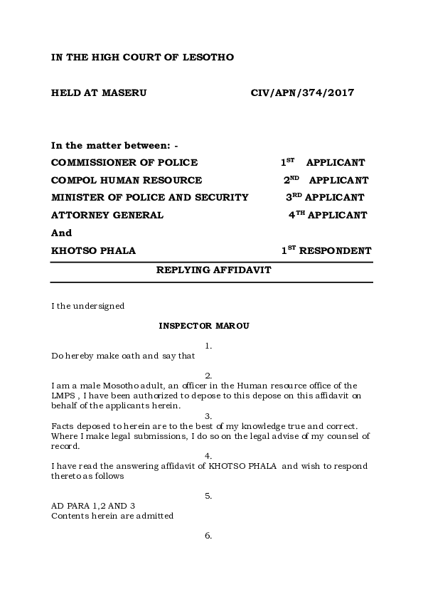 (DOC) REPLYING AFFIDAVIT PHALA