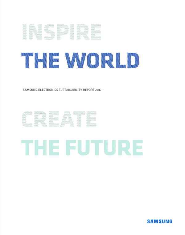 (PDF) SamSung ElEctronicS SuStainability RepoRt 2017