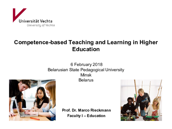 (PDF) Competence-based Teaching and Learning in Higher Education