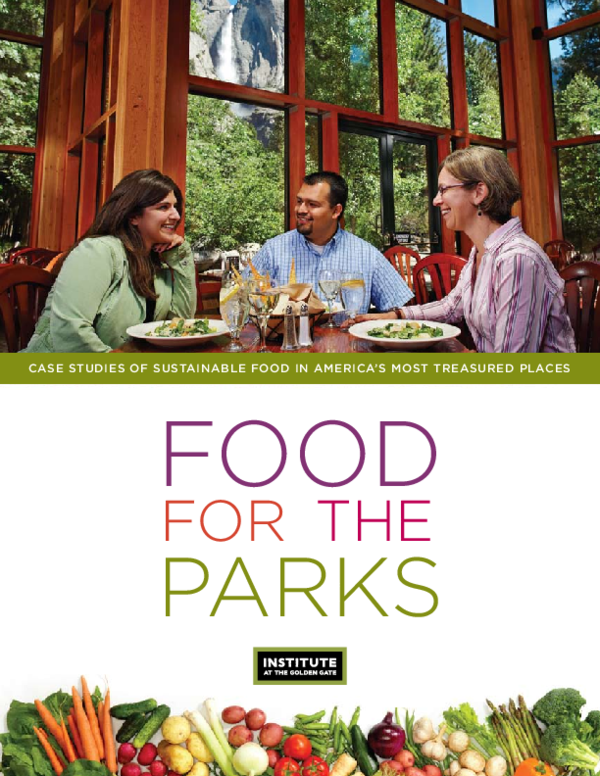 (PDF) FOOD CASE STUDIES OF SUSTAINABLE FOOD IN AMERICA'S MOST TREASURED ...