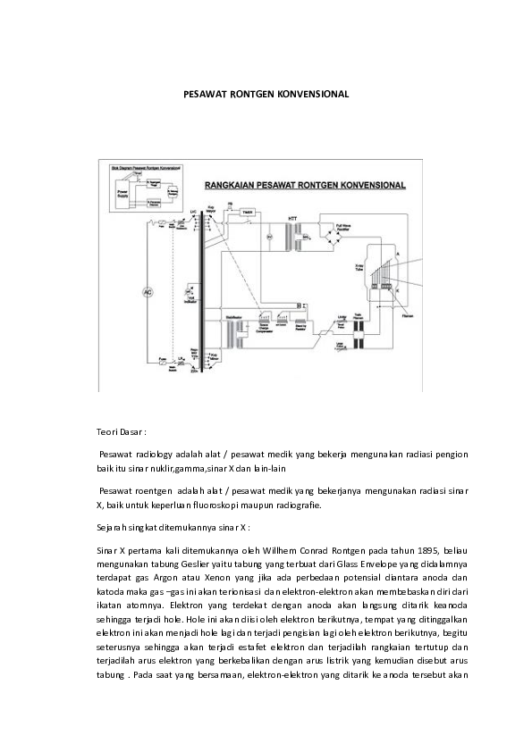 (DOC) PESAWAT RONTGEN KONVENSIONAL