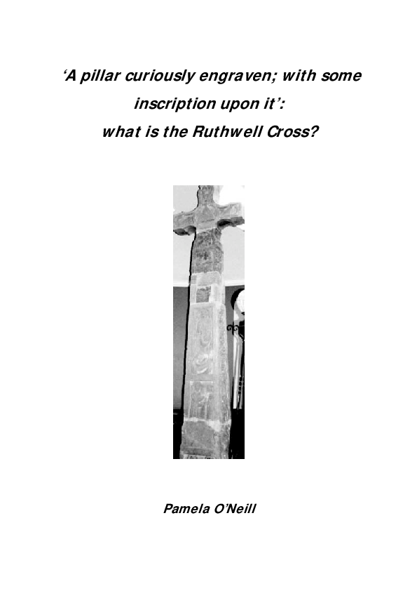 (PDF) 'A pillar curiously engraven; with some inscription upon it ...