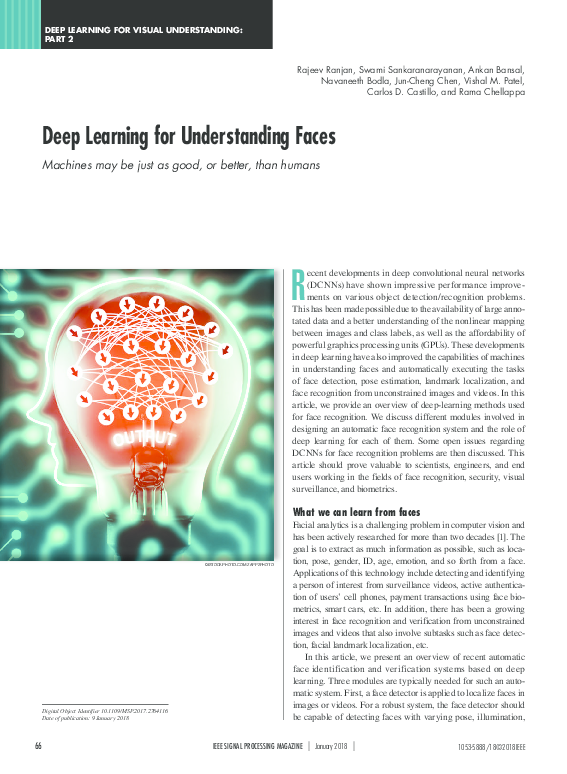 (PDF) Deep Learning for Understanding Faces