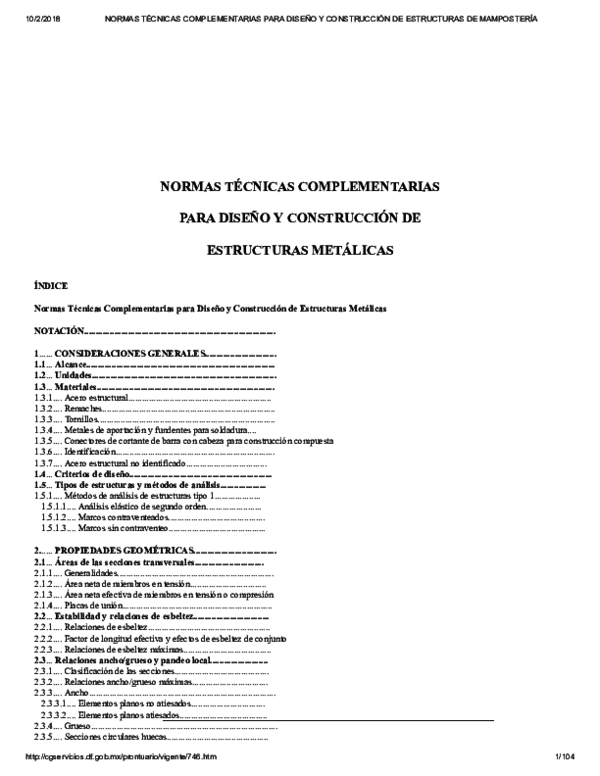 (PDF) NORMAS TÉCNICAS COMPLEMENTARIAS
