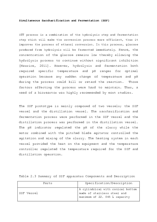 (DOC) Simultaneous Saccharification and Fermentation (SSF