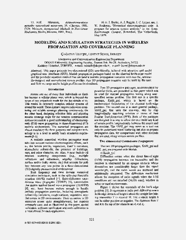 Pdf Modeling And Simulation Strategies In Wireless Propagation And