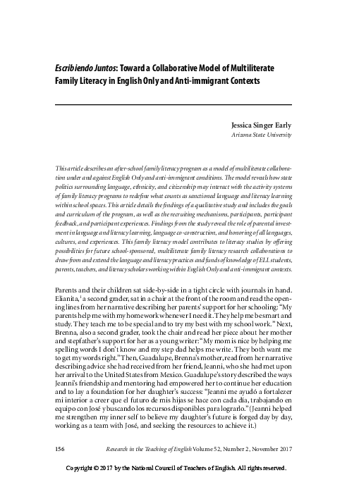 (PDF) Escribiendo Juntos: Toward a Collaborative Model of Multiliterate ...