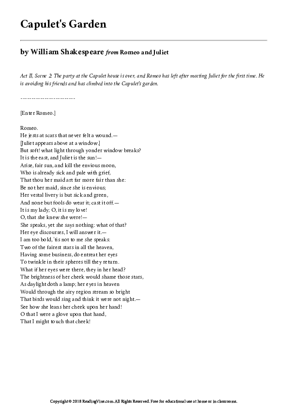 (PDF) Capulet's Garden | olive mendoza - Academia.edu