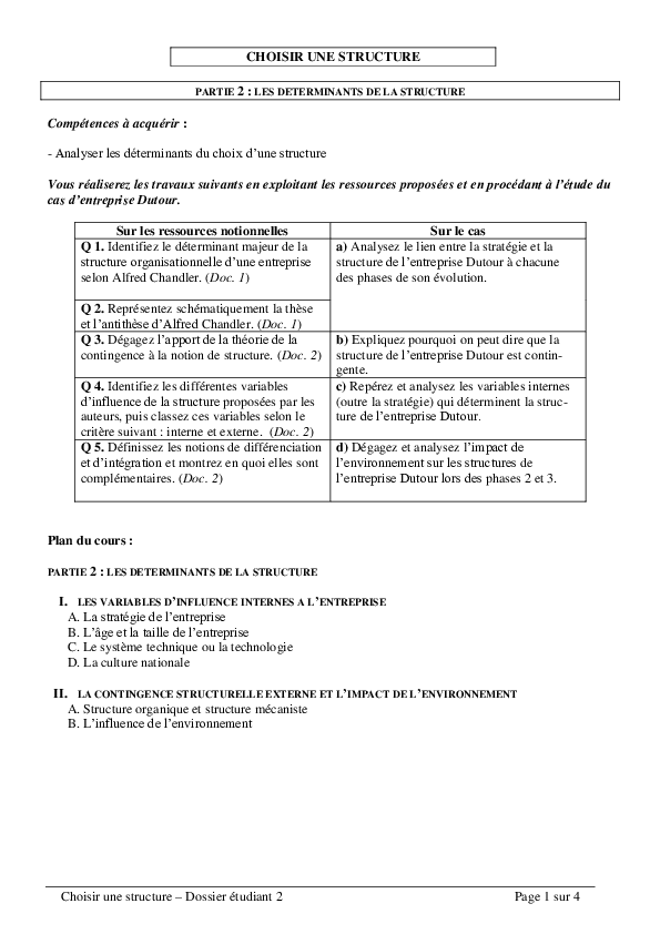 (PDF) Choisir une structure – Dossier étudiant 2 CHOISIR UNE STRUCTURE ...