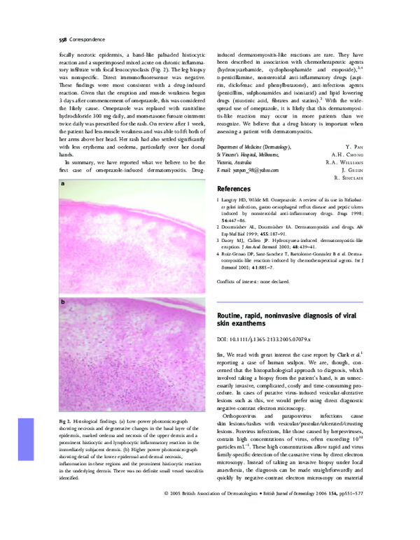 (PDF) Routine, rapid, noninvasive diagnosis of viral skin exanthems