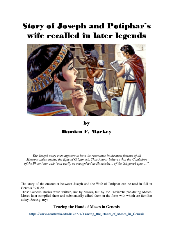 (DOC) Story of Joseph and Potiphar's wife recalled in later legends