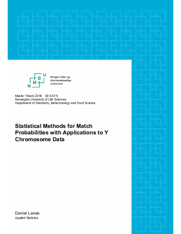(PDF) Statistical Methods for Match Probabilities with Applications to ...