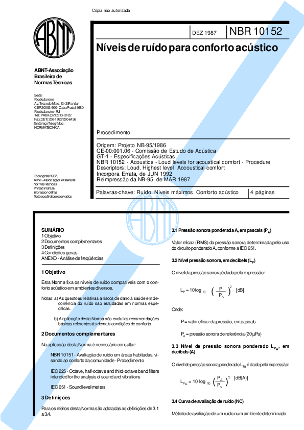 (PDF) NBR 10152-