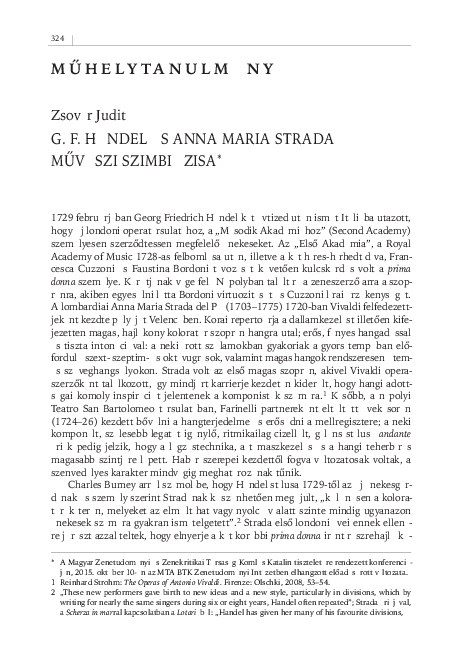 (PDF) G. F. Händel és Anna Maria Strada művészi szimbiózisa / G. F ...