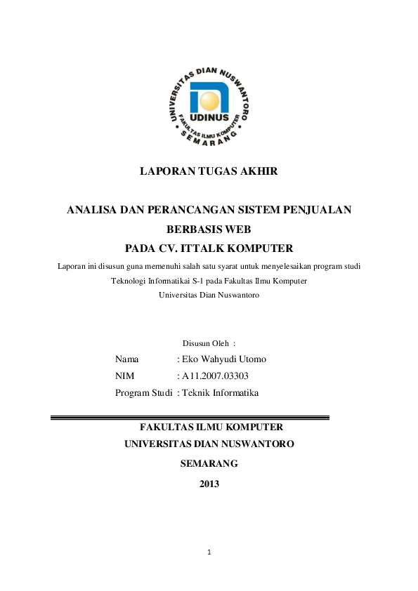 (PDF) LAPORAN TUGAS AKHIR