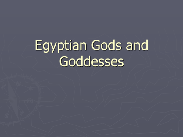 (PPT) Egyptian Gods and Goddesses (1)