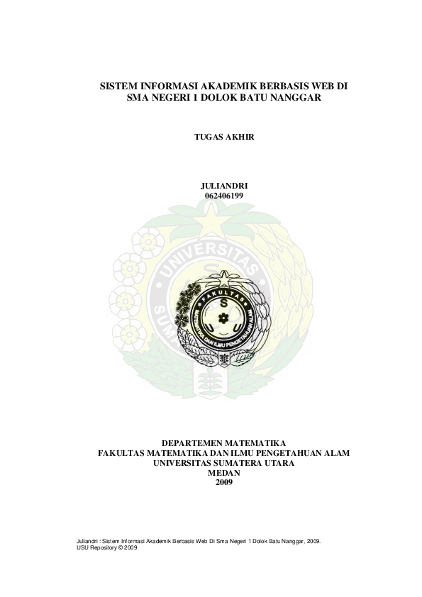 (PDF) SISTEM INFORMASI AKADEMIK BERBASIS WEB DI SMA NEGERI 1 DOLOK BATU NANGGAR | reski maizepi ...