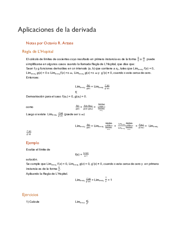 (PDF) Aplicaciones de la derivada