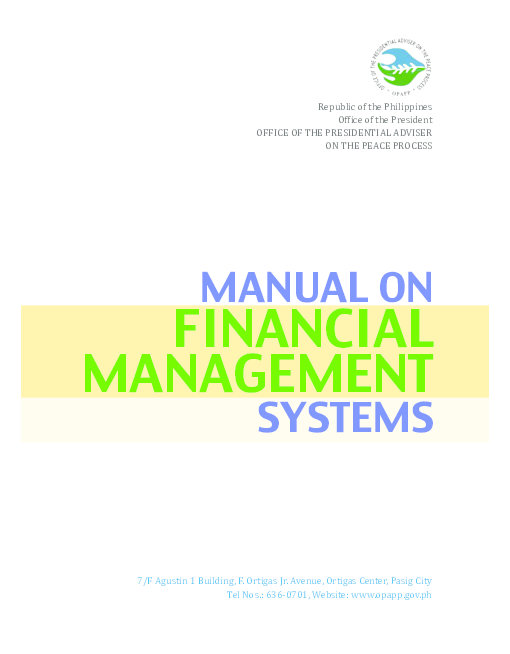 (PDF) Manual on Financial Management System