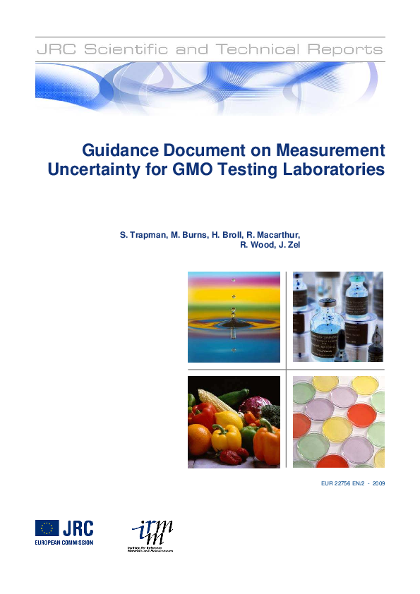 (PDF) Guidance Document on Measurement Uncertainty for GMO Testing ...