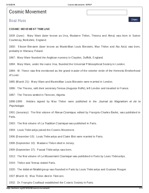 (PDF) Cosmic Movement