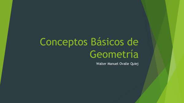 (PPT) Conceptos Básicos de Geometría