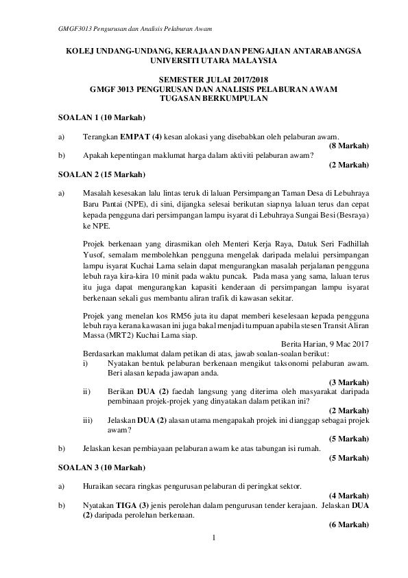 (PDF) Tugasan Kumpulan