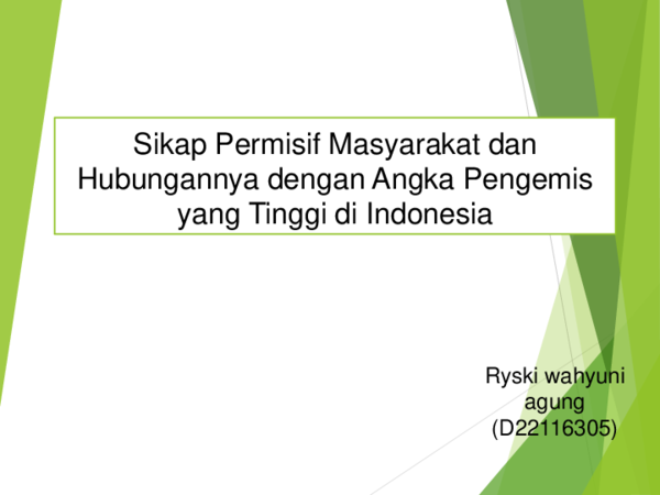 (PPT) POWER POINT hubungan sikap permisif dan jumlah pengemis di Indonesia
