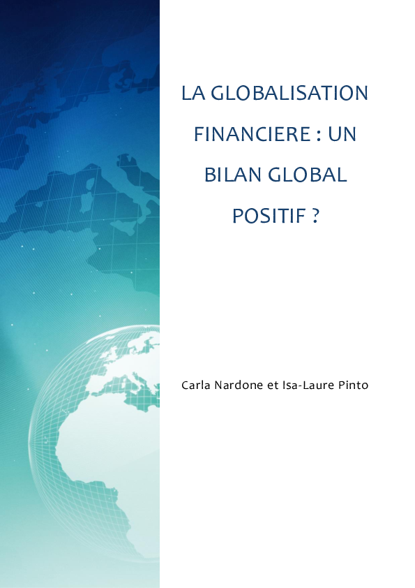 (DOC) La Globalisation financière : un bilan global positif