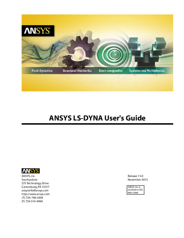 (PDF) ANSYS LS-DYNA User's Guide