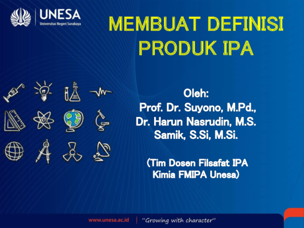 (PPT) MEMBUAT DEFINISI PRODUK IPA