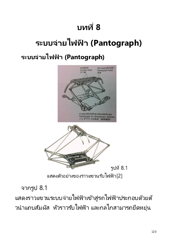 (DOC) บทที่ 8 Pantograph