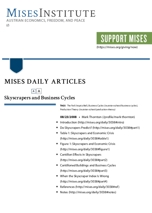 (PDF) MISES DAILY ARTICLES Skyscrapers and Business Cycles