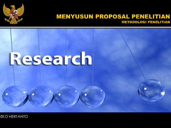 (PPT) MENYUSUN PROPOSAL PENELITIAN (METODOLOGI PENELITIAN)