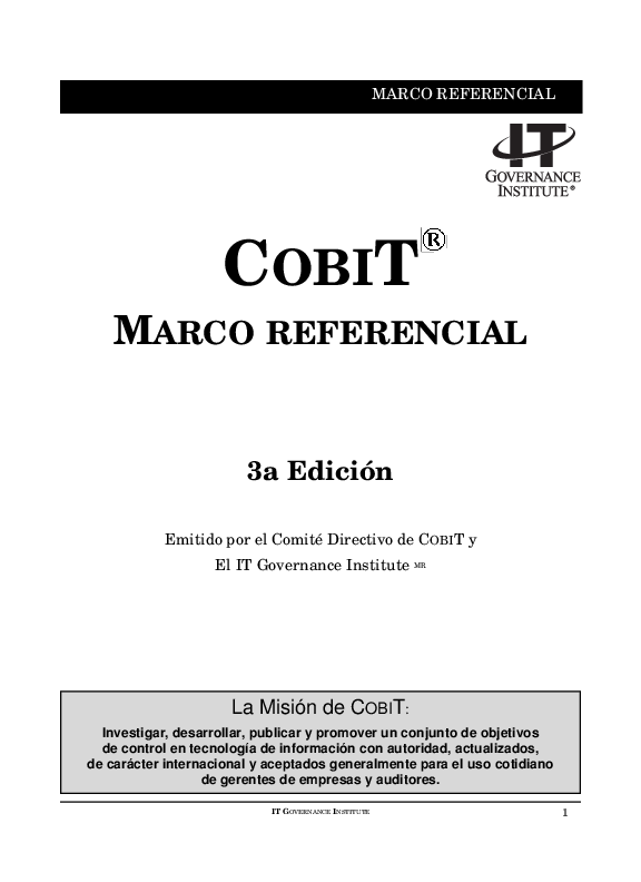 (PDF) Modelo COBIT