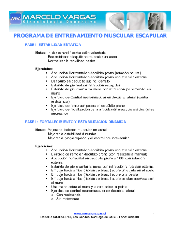 (PDF) PROGRAMA DE ENTRENAMIENTO MUSCULAR ESCAPULAR