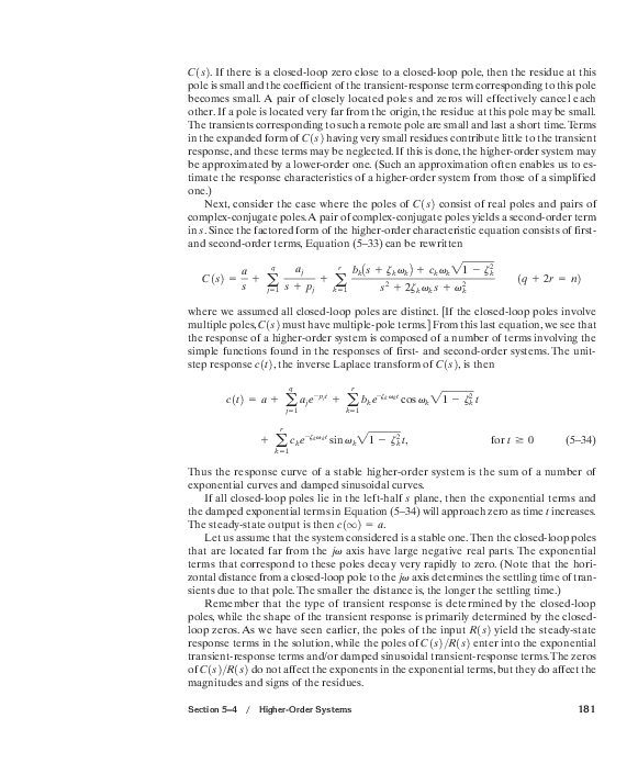 (PDF) Section 5–4 / Higher-Order Systems